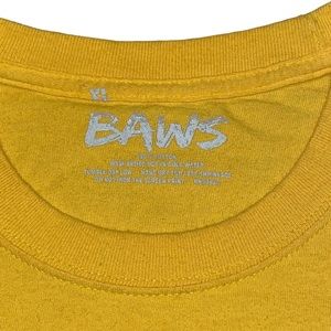 Born A Wild Soul BAWS | Shirts | Baws Yellow Crazy Bear Graphic Tshirt ...